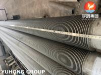 China Stainless Steel High Frequency Welded Finned Tubes TP304H Base SS304 Fin for sale