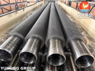 China ASTM A335 P11 Alloy Steel Serrated Finned Tubes for Heat Recovery Steam Generator for sale