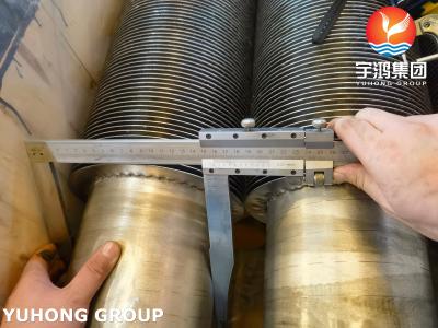 China ASTM A213 TP321 Stainless Steel HF Welded Finned Solid Tubes for Heating Furnaces for sale