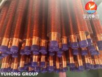 China Copper C12200 Extruded Finned Tubes For HVAC And Refrigeration Heat Exchangers for sale