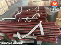 China Copper C12200 Extruded Finned Tubes For HVAC And Refrigeration Heat Exchangers for sale