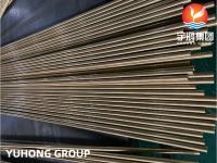 China ASTM B111 UNS C68700 Aluminum Brass Tube CuZn20Al2 Copper Alloy Heat Exchanger Tube for sale
