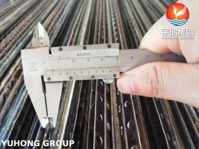 China ASTM A179 Carbon Steel Longitudinal Finned Tubes With Perforated Fins For Heat Exchangers for sale