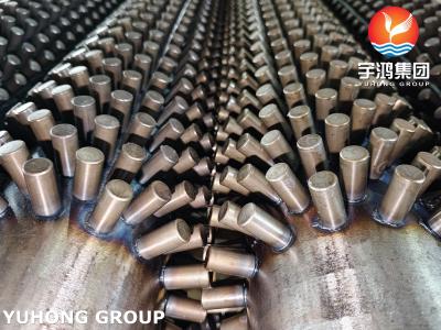 China ASTM A106 GR.B Studded Fin Tube with Carbon Steel Pins For Petrochemical Refineries for sale