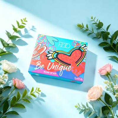 China Gold Paper Packaging Box Satin Varnish Embossed CMYK Printed for Skincare, Perfume, Toy for sale