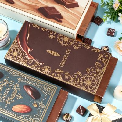 China Durable Rigid Food Packaging Box Paper Drawer Bespoke Artwork for Biscuit, Nut Mix, Pastry Treats for sale