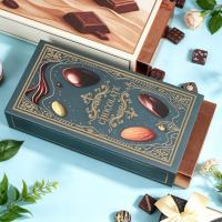 China Elegant Rigid Gift Packaging Box Robust Paper Drawer Customized for Chocolate Truffle, Cupcake, Confectionery for sale