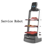 China BBQ DC 48V Restaurant Service Robot That Deliver Food 4G Bluetooth for sale