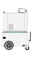 China Mobile Robotic Disinfectant Spray Sanitation H2o2 AGV for sale
