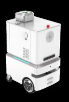 China Mobile Robotic Disinfectant Spray Sanitation H2o2 AGV for sale