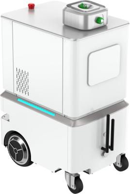 China Mobile Robotic Disinfectant Spray Sanitation H2o2 AGV for sale