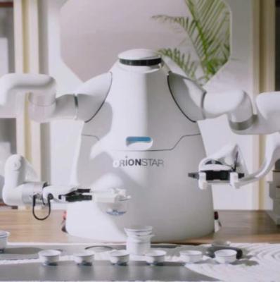 China Humanoid Two Arms Tea Making Robot 200kg Coffee Delivery Robot make pour over coffee for sale