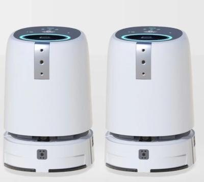 China Hypochlorous acid disinfection automatic charging robot in hotel conference hall for sale