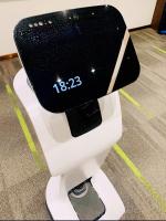 China Hotel Doorman Smart Service Robot Temperature Measurement 35W Self Charging Robot for sale