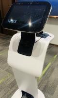 China Hotel Doorman Smart Service Robot Temperature Measurement 35W Self Charging Robot for sale