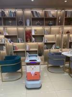China Promoter Smart Service Robot 30kg Load Shopping Mall Food Delivery Robot for sale