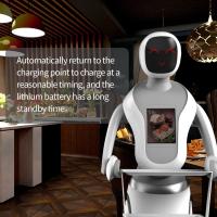 China DC 24V 50W Restaurant Service Robot Hotpot Automated Delivery Robots for sale