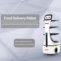 China Restaurant Cute Autonomous Mobility Robot Food Delivery Service HD Screen for sale