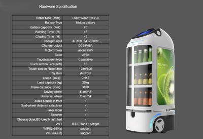 China Automatic Charging Humanoid AI Hotel Delivery Robot Room Service Visible Bins for sale