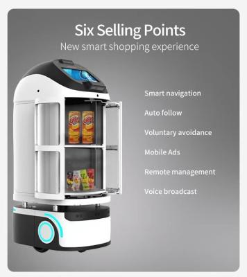 China Humanoid AI Remote Control Robot Delivery Food Gym Library Room for sale