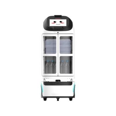 China White Inpatient Ward Hotel Delivery Robot Elevators Intelligent Service for sale