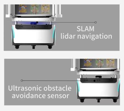 China Intelligent Autonomous Robot Navigation 4 Trays Laboratory Self Charging Robot for sale
