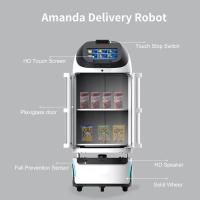 China Intelligent Autonomous Robot Navigation 4 Trays Laboratory Self Charging Robot for sale