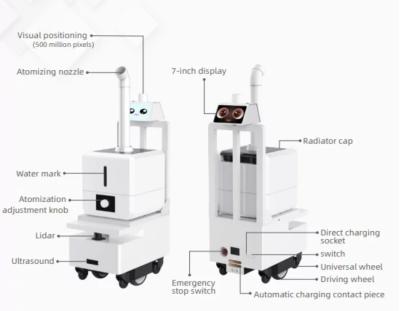 China Remote Navigation Hospital Disinfection Robot Hyper Light 16L SLAM for sale