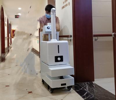 China Hydrogen Peroxide Disinfectant Spray Robot Dry Fog Sanitizer Machine for sale