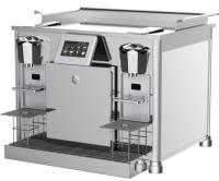 China Cappuccino Pod Italian Automatic Coffee Machine Latte Two Brewing Fridge for sale