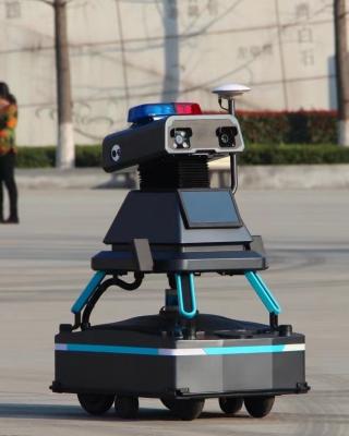 China Police Security Patrol Robot Vedio Broadcast Outdoor Face Detection Robot for sale