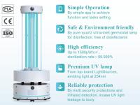 China CT Room Ultraviolet Disinfection Robot APP Laboratory UVC Medical Uv Sanitizing Robot for sale
