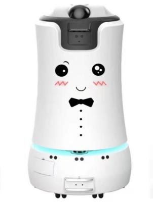 China Map Construction Hotel Delivery Robot Room Service Phone 10.5in Screen for sale