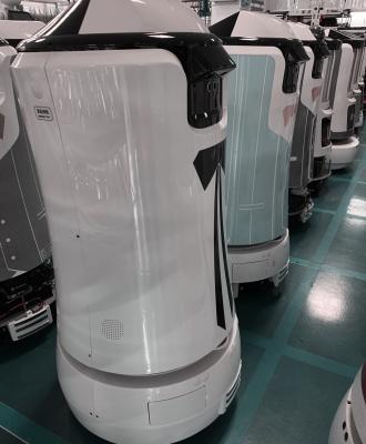 China Hotel Mobile Service Robot 65dB Smart Delivery Robot 10.5 Inch Screen for sale