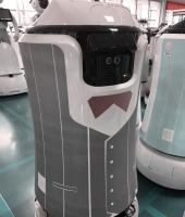 China 10.5in Screen Hotel Delivery Robot Bottled Drinks 65dB for sale