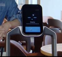 China Advertising Automated Robot Food Delivery Service 30W BBQ Advertising for sale