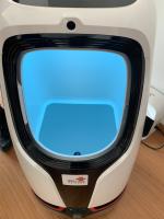 China 50kg Net Advertising Robot Shopping Delivery Service Self Driving Delivery Robot for sale