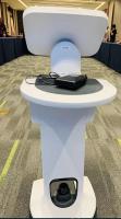 China Speak Sing Smart Service Robot 101H X 43W X 52 Entertainment White Delivery Robot for sale