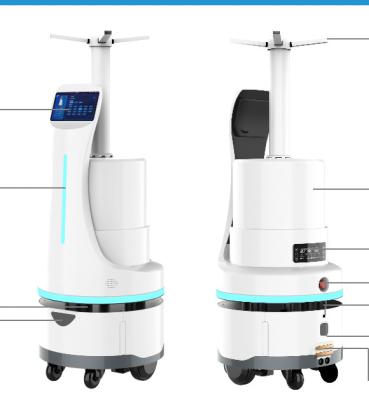 China Route Disinfectant Spray Robot Android 5.1 Hydrogen Peroxide Robot for sale