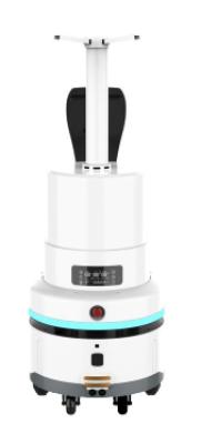China Battery Autonomous Uvc Mobile Robots Disinfecting Hospital Rooms 1024X600 Screen for sale