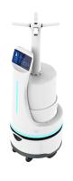 China Hydrogen Peroxide Smart Service Robot 7 Inches IPS Screen Disinfection Spray Robot for sale