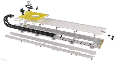 China HP64 Heavy Duty Robot Tracks 350kg/M Horizontal Rack And Pinion Rail for sale