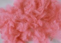 China Pink Colored 100% PSF Polyester Staple Fiber 2.5D*65MM With Good Spinning for sale
