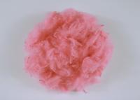 China Pink Colored 100% PSF Polyester Staple Fiber 2.5D*65MM With Good Spinning for sale