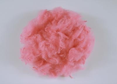 China Pink Colored 100% PSF Polyester Staple Fiber 2.5D*65MM With Good Spinning for sale