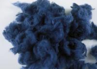 China Indigo Blue Recycled Polyester Staple Fiber 3D 32mm for Geotextile for sale