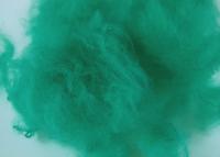 China 1.5D 51mm Recycled Polyester Staple Fiber Green Color for Non Woven Fabric for sale