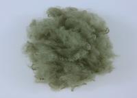 China Dope Dyed Army Green Polyester Staple Fiber 1.5D-15D for Carpet for sale