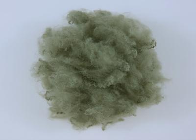 China Dope Dyed Army Green Polyester Staple Fiber 1.5D-15D for Carpet for sale