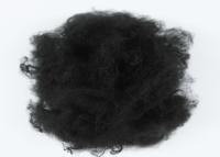 China 8D 65mm Black Polyester Staple Fiber for Automotive Interior Filling and Carpets for sale